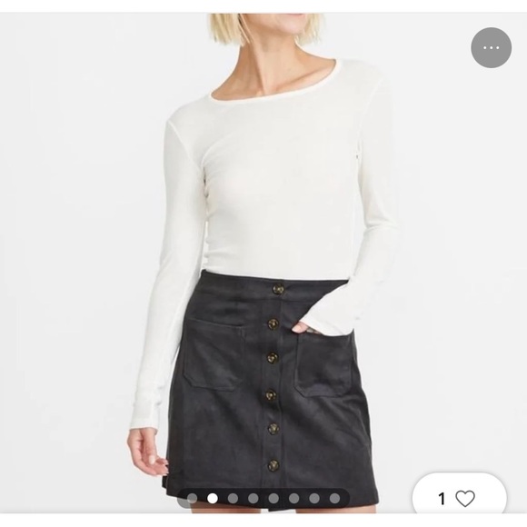 Marine Layer | Skirts | Nwt Marine Layer Myra Mini Skirt In Anthracite ...